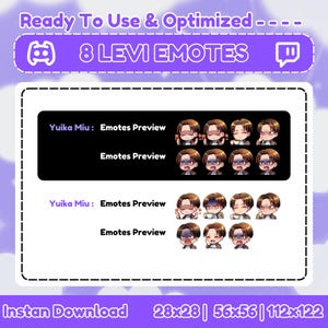 Ready to Use File : 8 Levi Ackerman Emotes Package | Hight Resolution ...