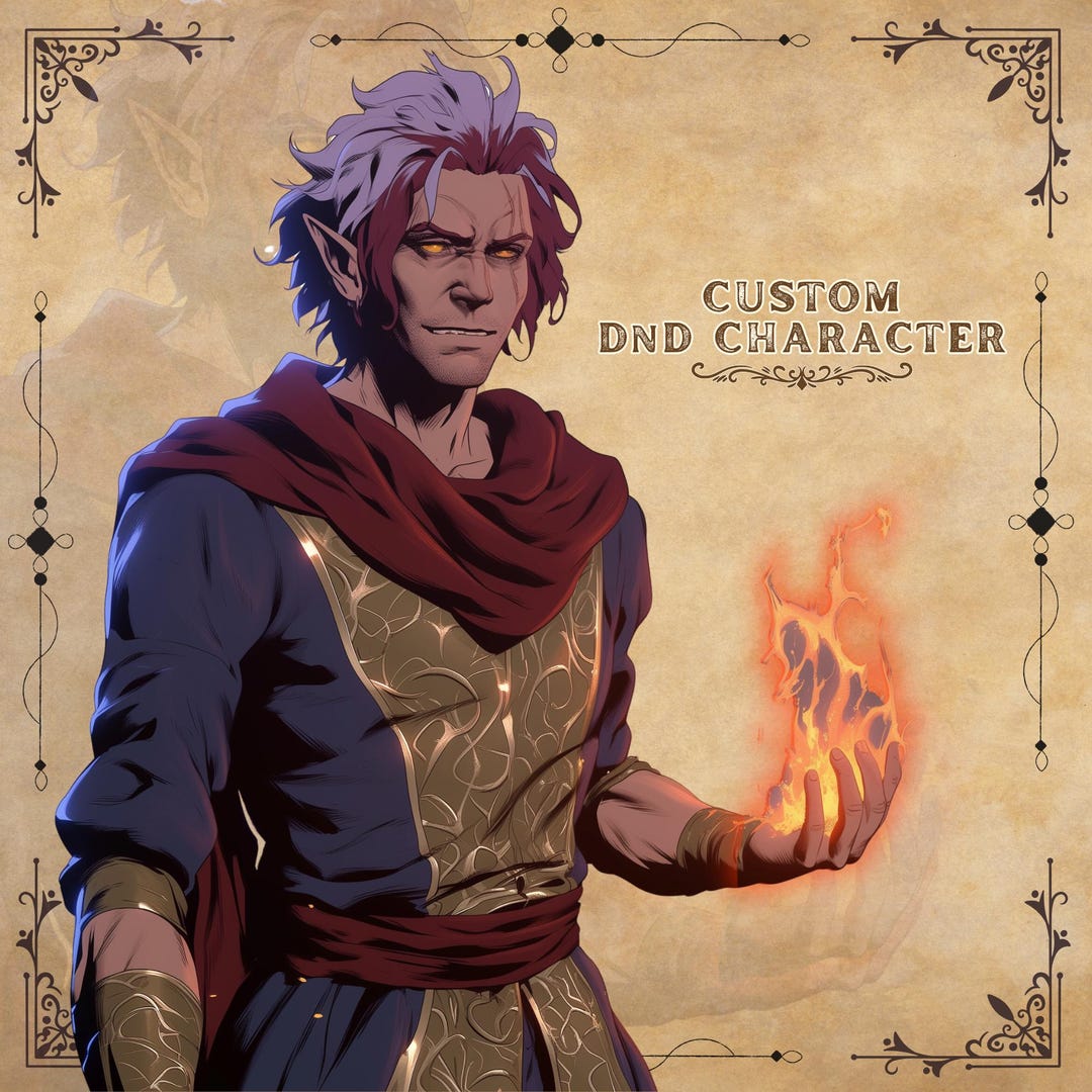CUSTOM DND Character, RPG Character Commission,dungeons and Dragons,dnd ...