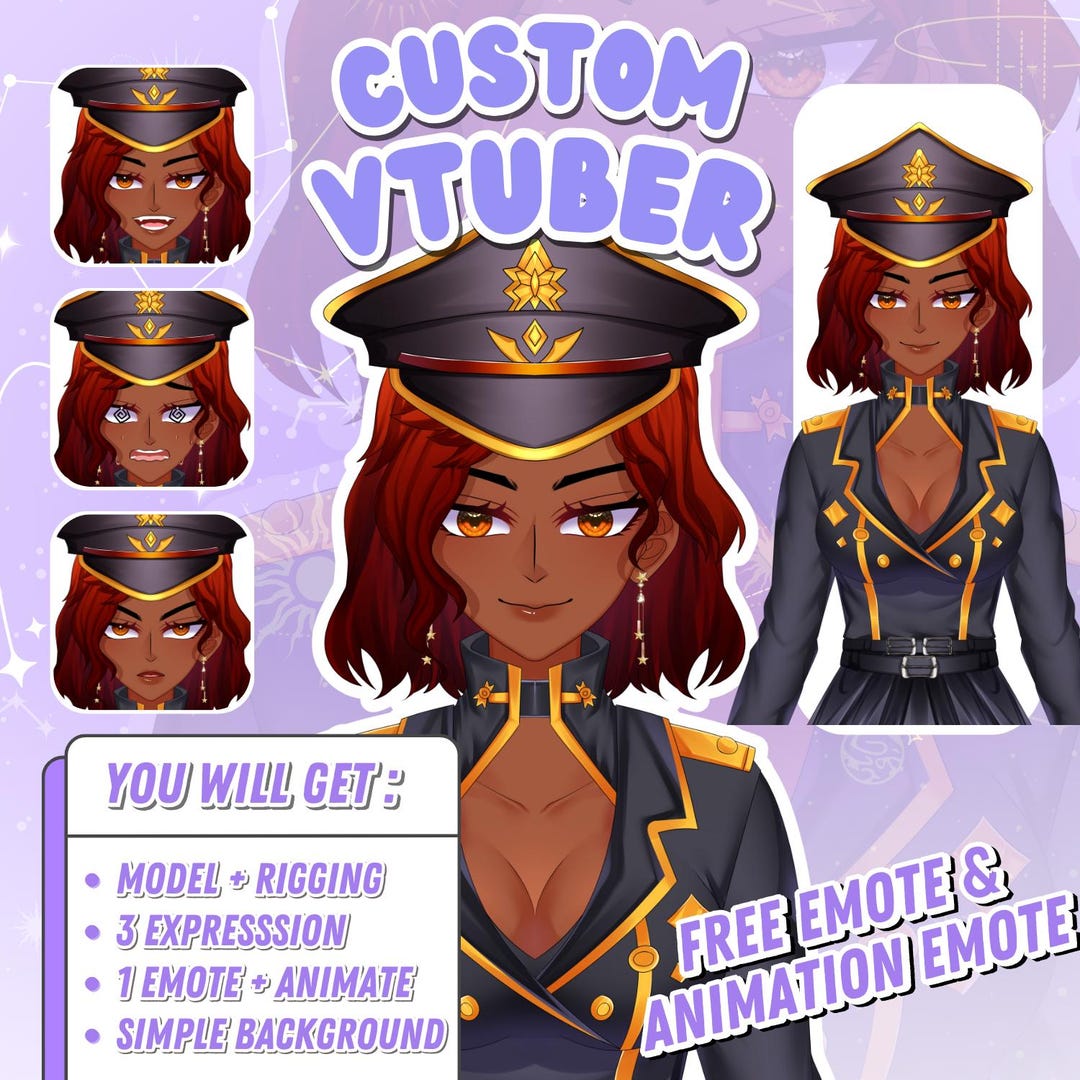 Custom Vtuber Model Custom Live2d Model, Anime Art, Vtuber, Anime ...