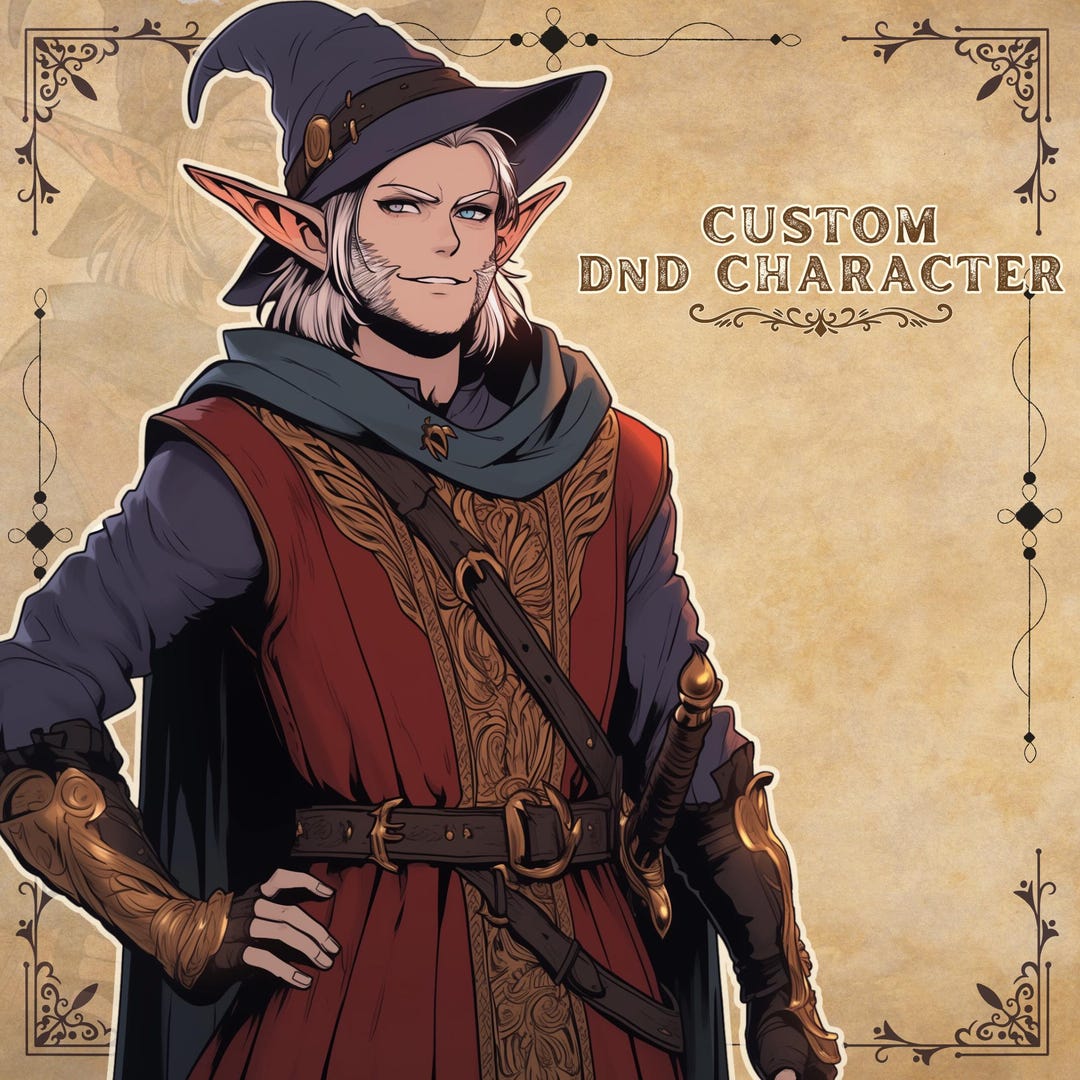 CUSTOM DND Character, Dnd Character Commission,dungeons and Dragons,dnd ...