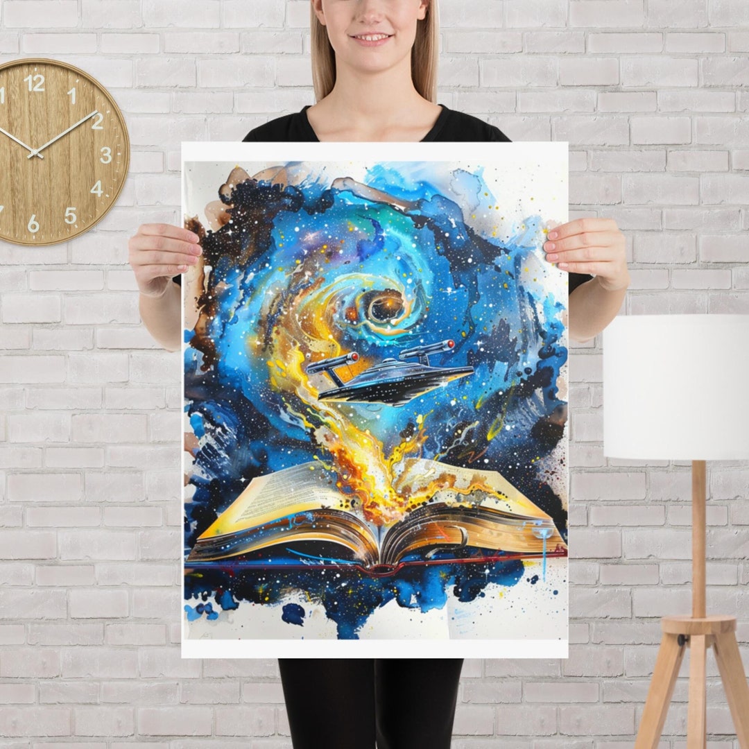 Cosmic Adventure - Sci-fi Literature Art Print - Etsy