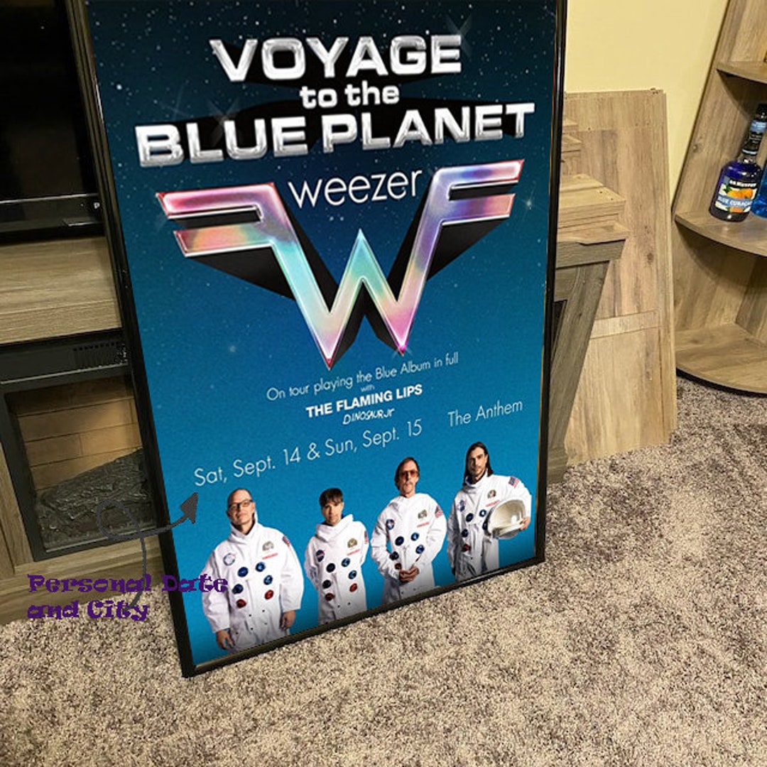 Weezer Voyage to the Bue Planet 2024 Tour Poster - Etsy