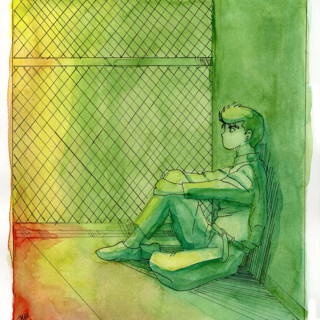 Yusuke Urameshi Watercolor Print, Yu Yu Hakusho Anime Art (8.5x11) - Etsy