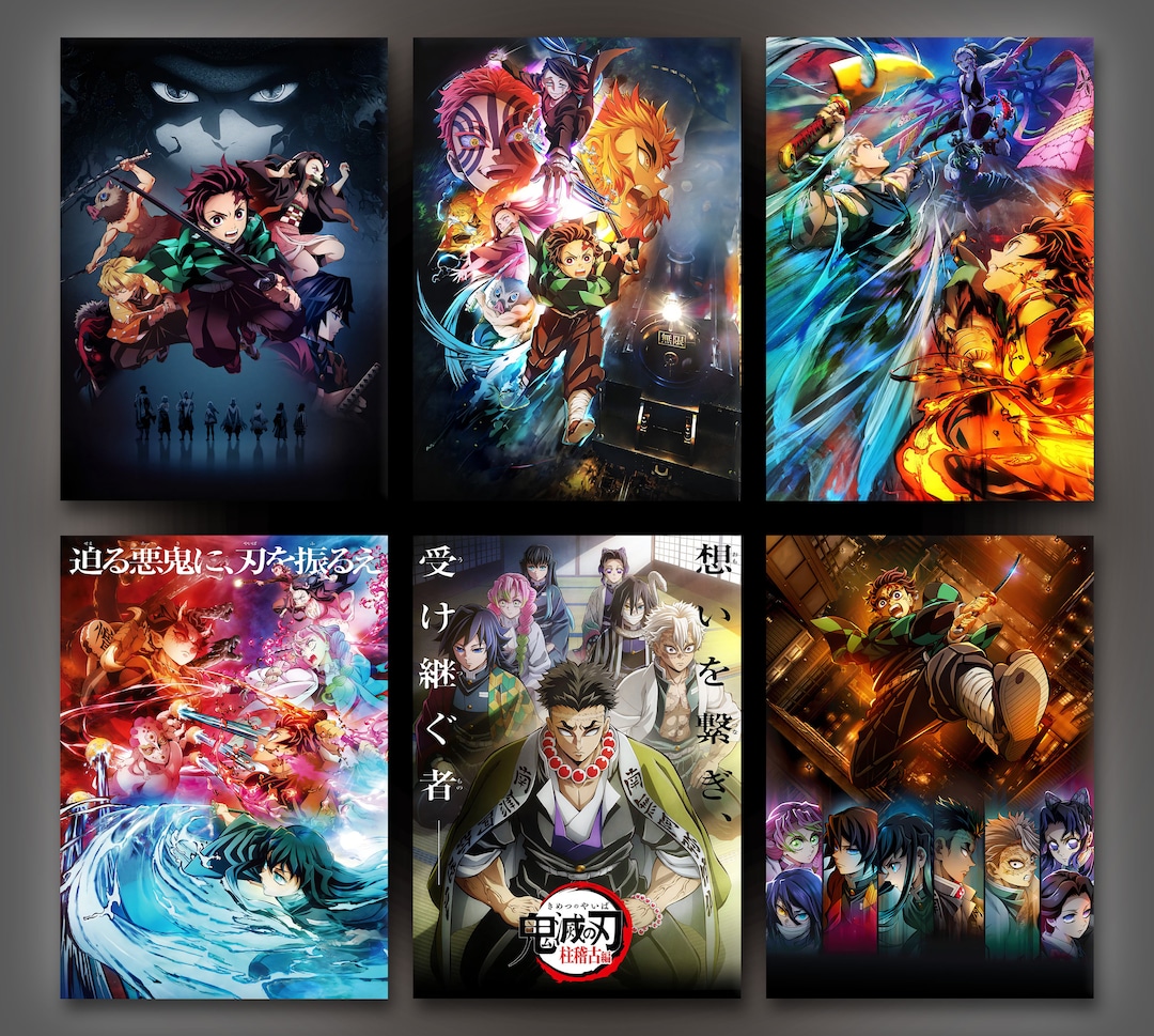 Demon Slayer Poster Anime | Digital Download | Key Visual Poster | FULL ...