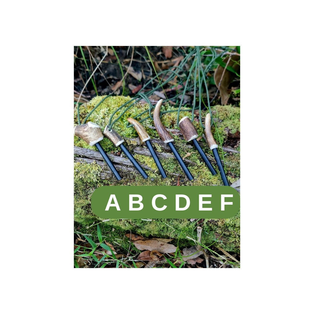 Style D, Mini Deer Antler Capped Ferro Rod ( Ferroceriun ) Pendent - Etsy