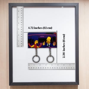 Simpsons Key Holder, Homer and Marge Dancing, Handmade Keychain, Wooden ...