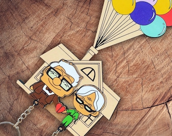 Up Movie Wall Key Holder for Couples - Etsy
