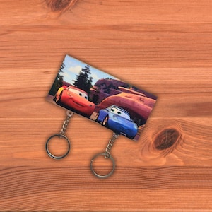 Cars Movie Key Holder, Lightning Mcqueen and Sally Keychains, Disney ...