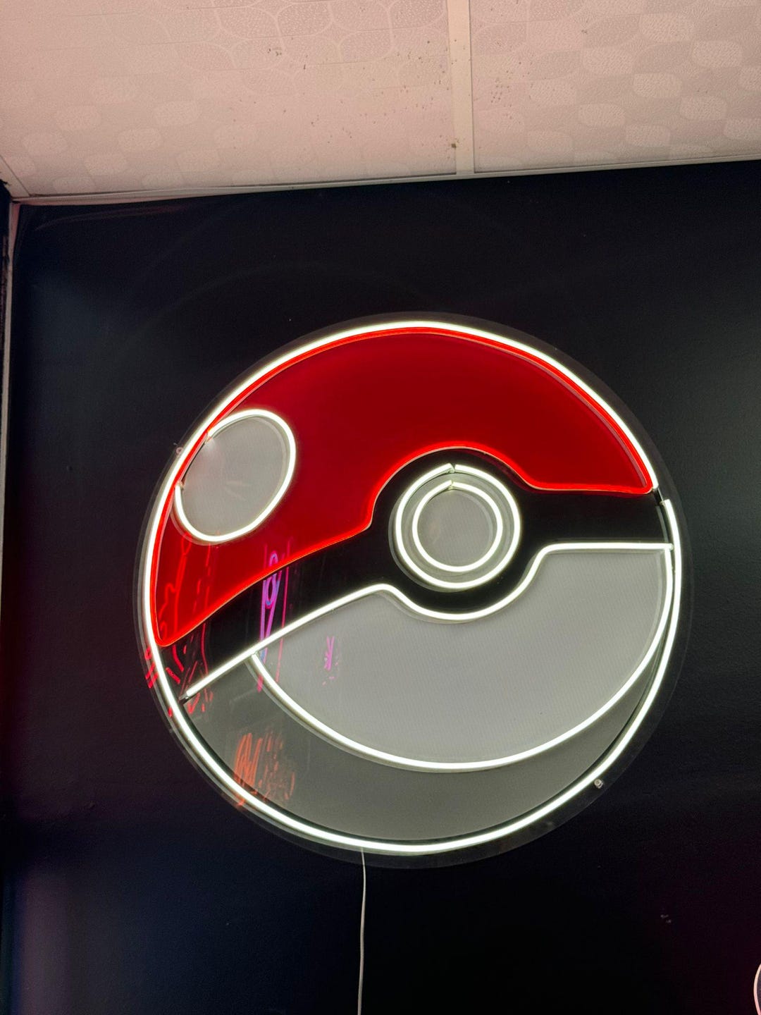 Custom Neon Pokeball Light LED Wall Art for Gamers & Collectors,perfect ...