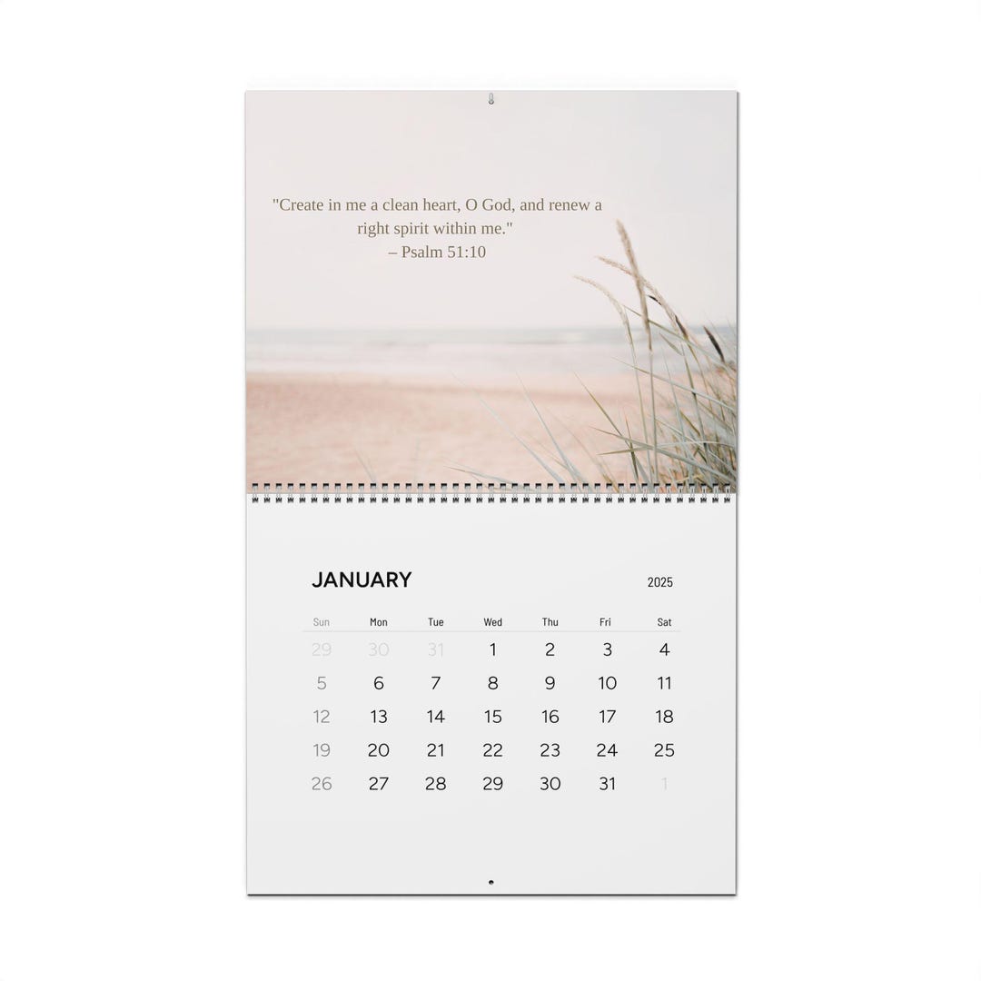 Inspirational Wall Calendar 2025, Motivational Wall Art, Faith-based ...