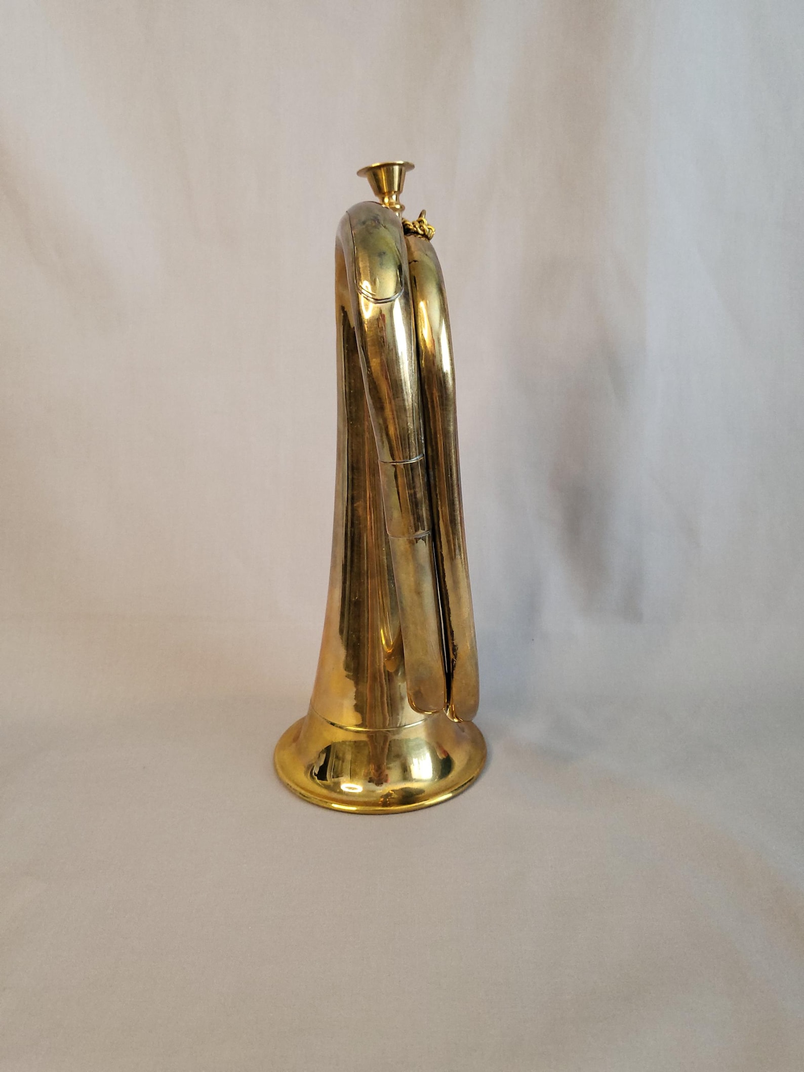 Vintage Decorative Brass Bugle Rep | WW2 British Royal Artillery ...