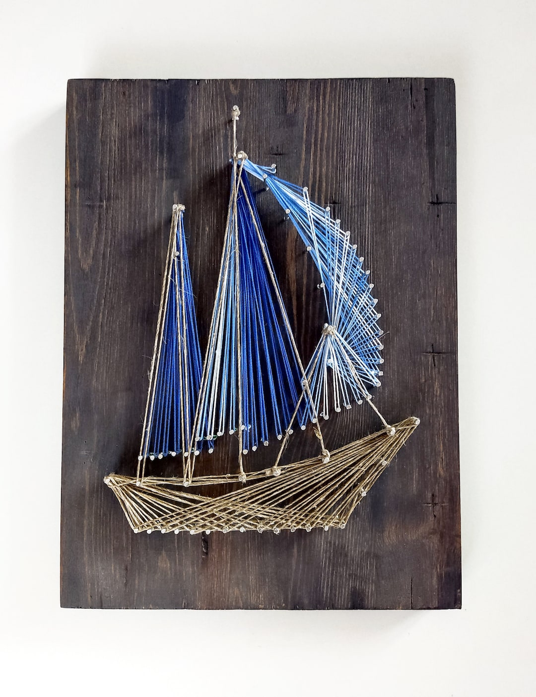 String Art Boat Nautical Home Decor - Etsy