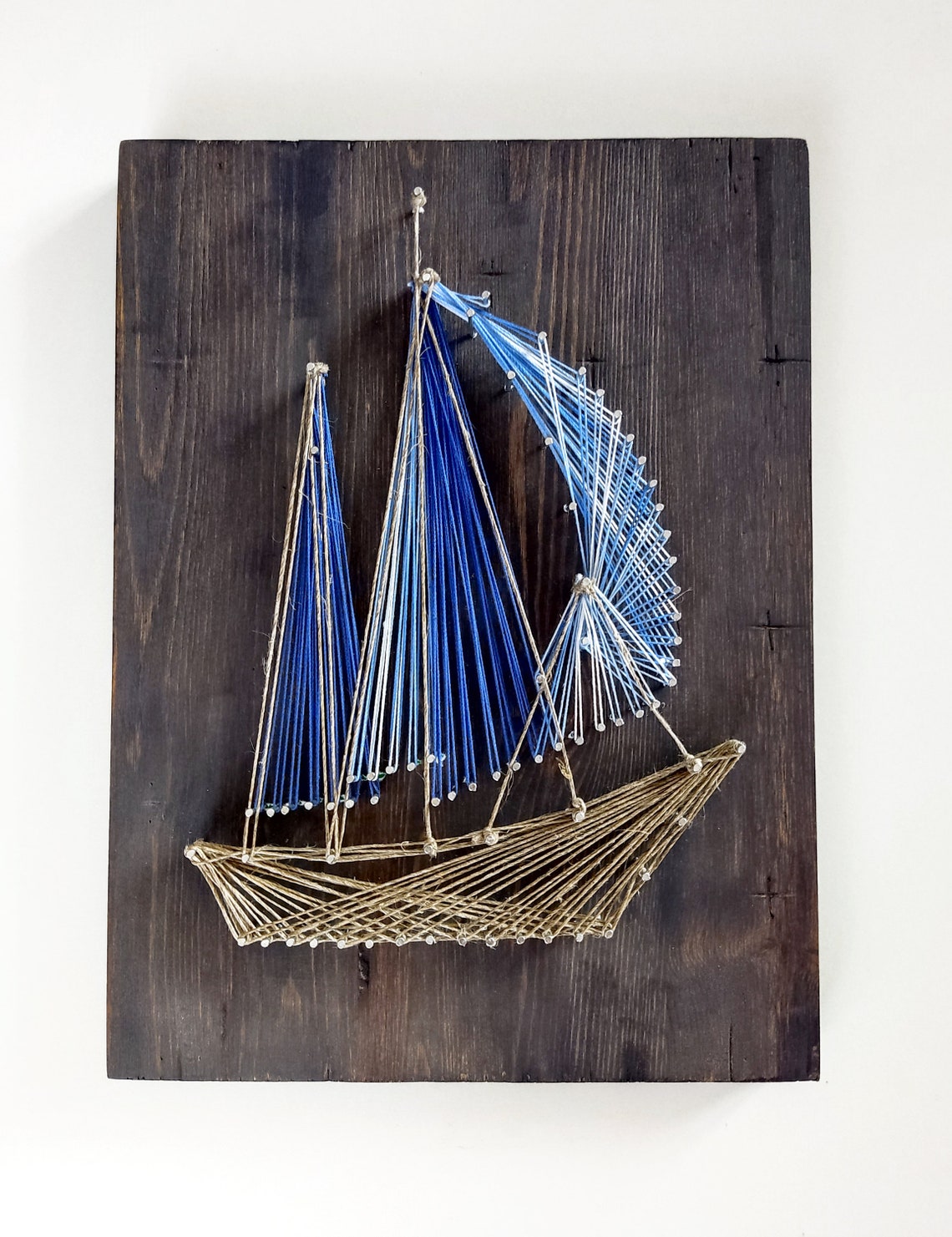 String Art Boat Nautical Home Decor - Etsy