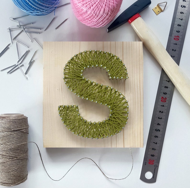 String Art Personalized Letter - Etsy