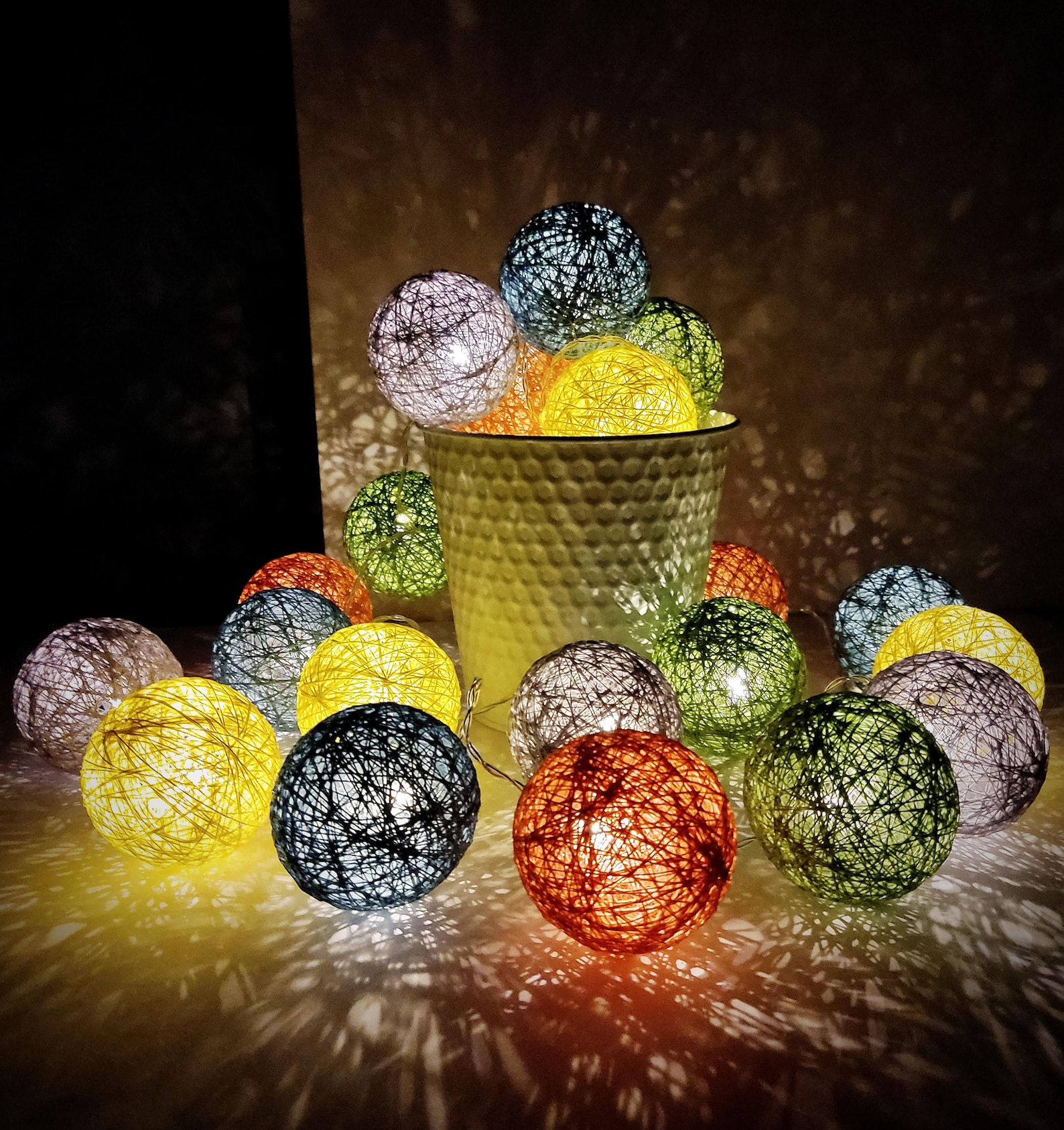 Cotton Ball Lights 10-50 Fairy LED Lights, Battery Operated, String ...