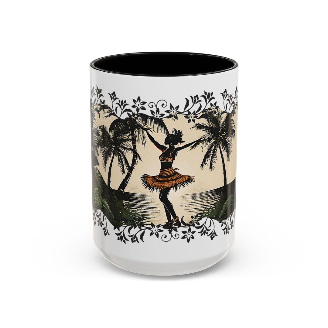 Hawaiian Coffee Mug Personalized Tropical Cup Beach Theme Kitchenware ...