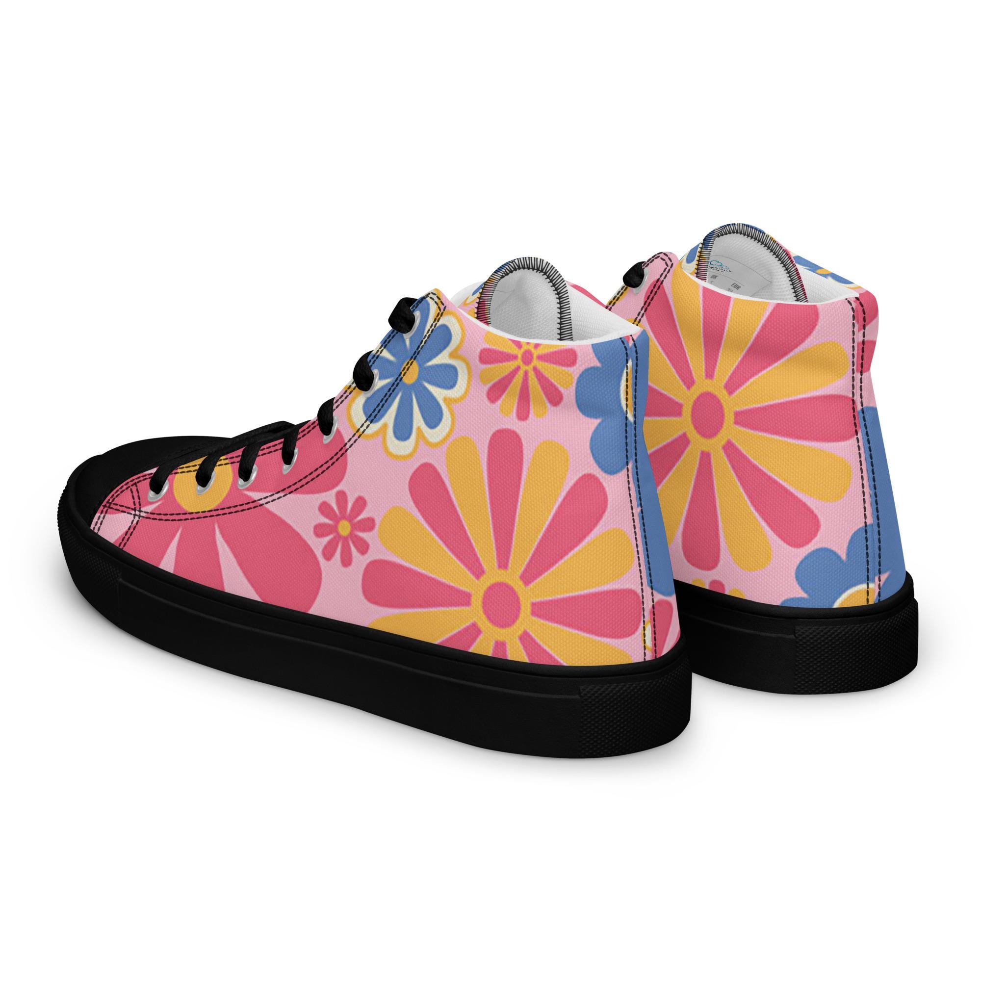 Retro Canvas High Top Hippie Style Street Sneaker Comfortable Bohemian ...