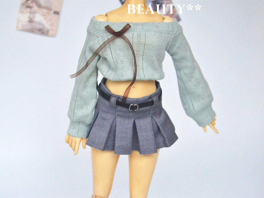 Sweetie Off-shoulder Shirt Bjd Doll 12inch 1/6 1/4 MSD Minifee 1/3 Girl ...