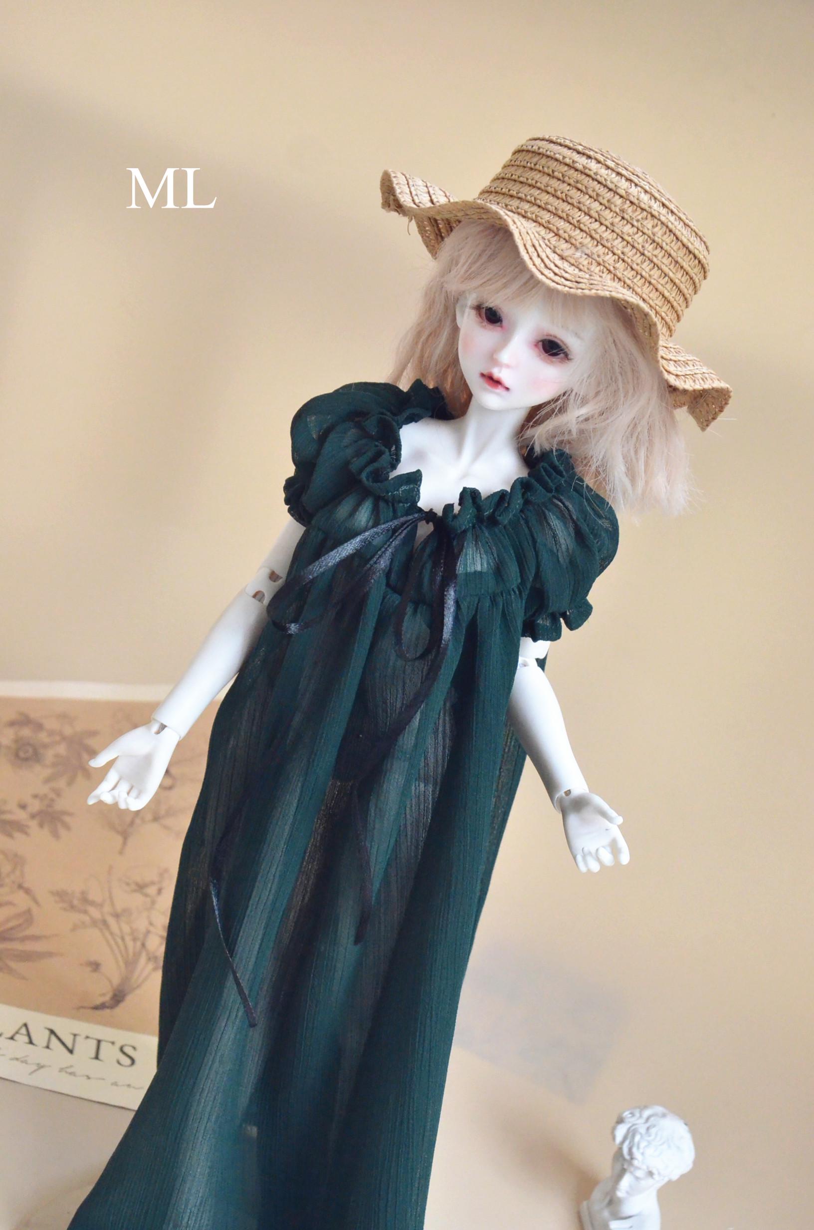 BJD Doll Dress: Chiffon Gown for 1/6, 1/4 MSD, 1/3 SD Dolls - Etsy