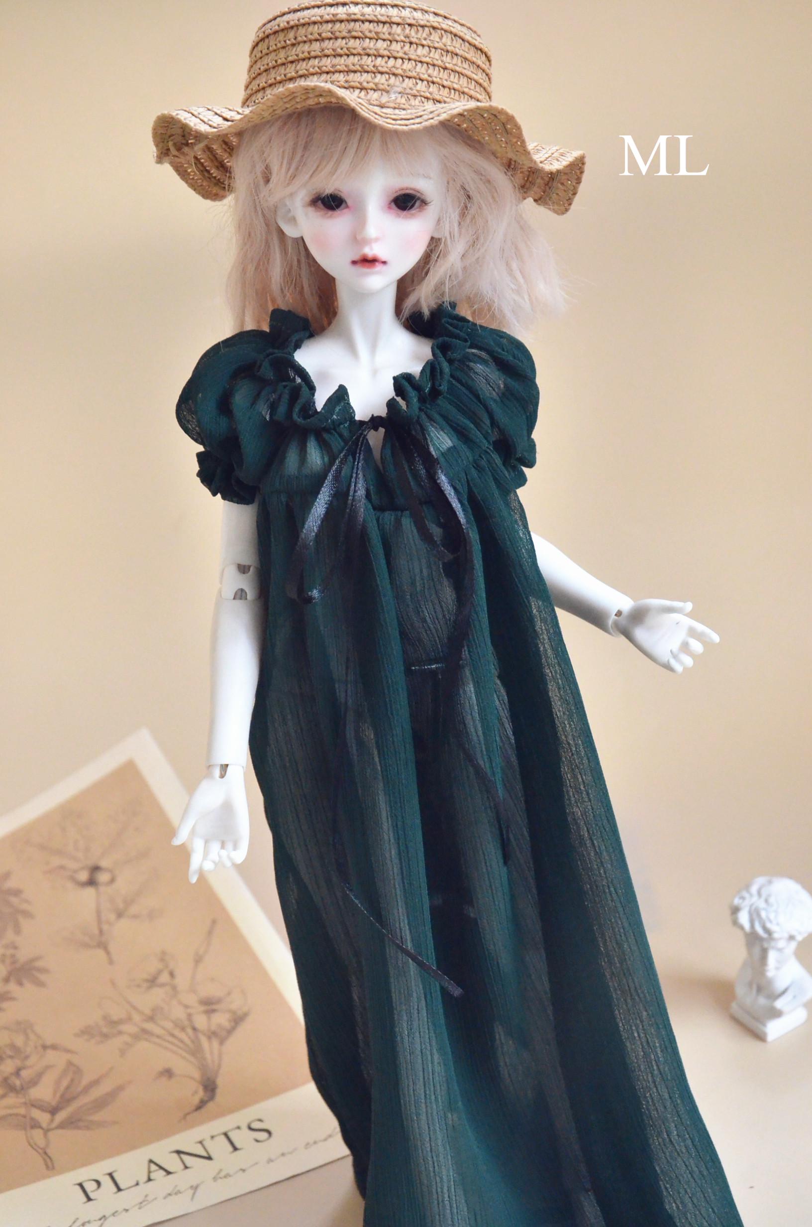 BJD Doll Dress: Chiffon Gown for 1/6, 1/4 MSD, 1/3 SD Dolls - Etsy