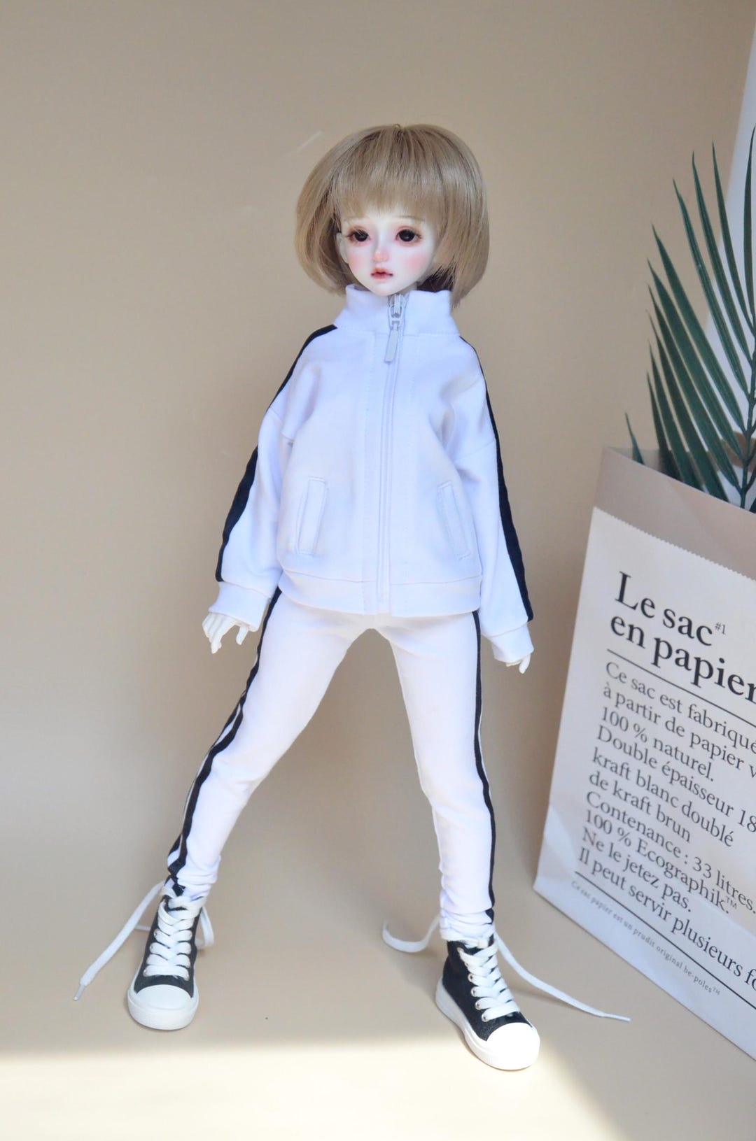 Bjd Doll Sports Outfit Top Pants 1/6 1/4 Msd Minifee 1/3 SD Smart Doll ...