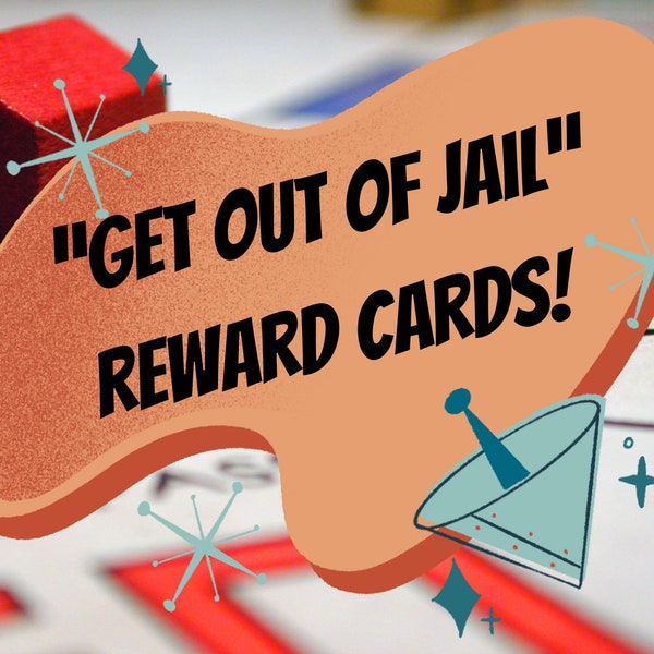 Printable Get Out of Jail Free Card Template - Etsy