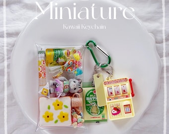 Miniature Japanese Snack Charm Keychain - Capsule Toy Gachapon, Kawaii ...