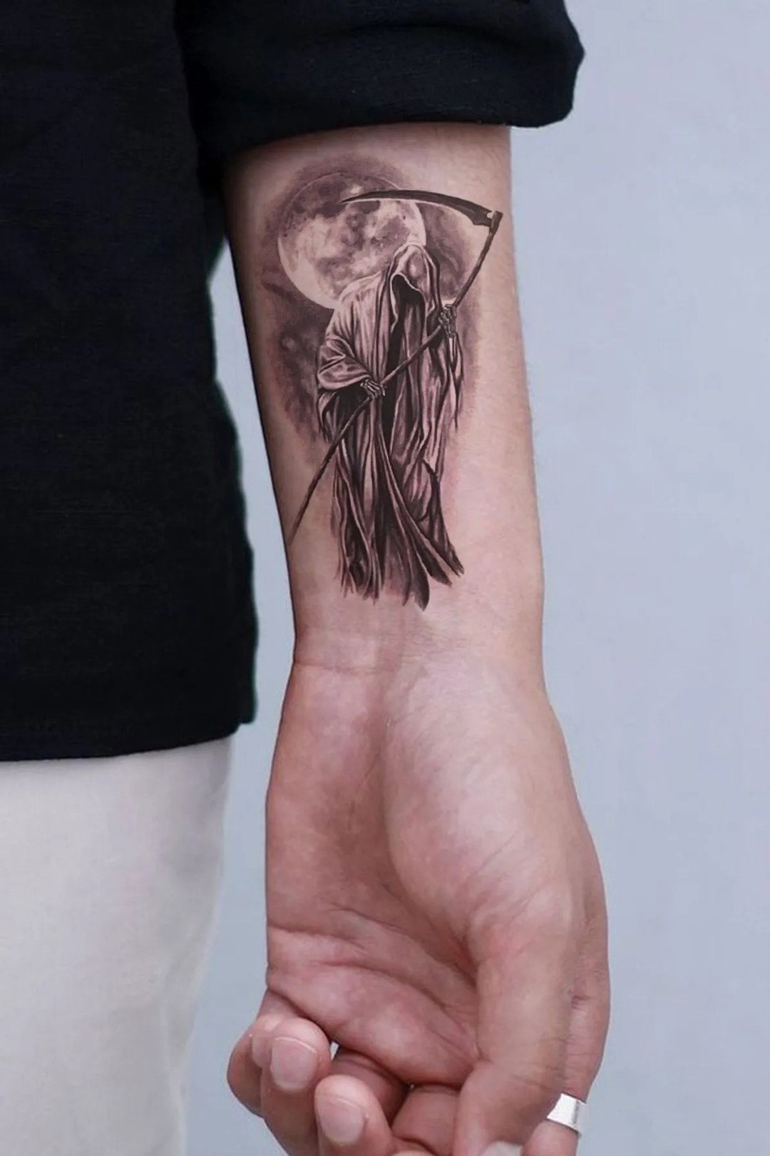 Azrael Angel of Death Tattoo Temporary Tattoo - Etsy