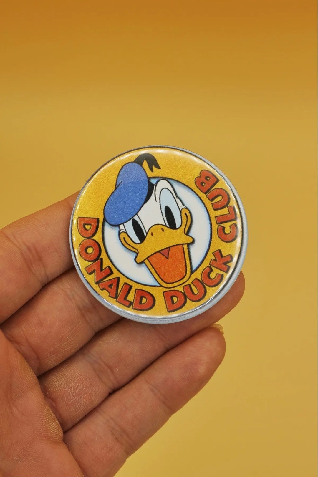 Donald Duck Button Badge Brooch Pin Neck Strap Badge Bag Badge - Etsy