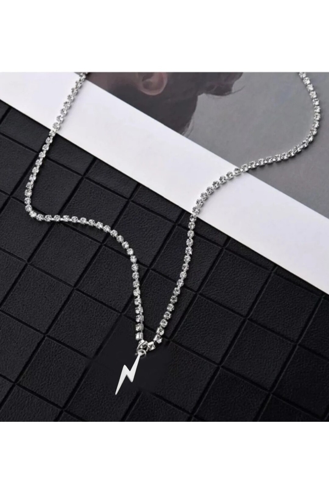 Lightning Shackle Crystal Stone Waterway Choker - Etsy