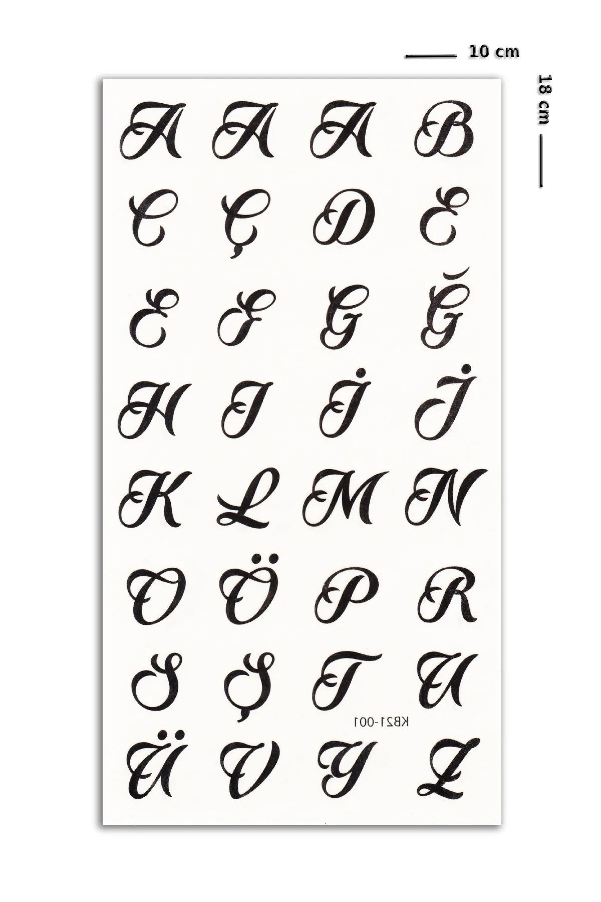 Letters Temporary Tattoo - Etsy