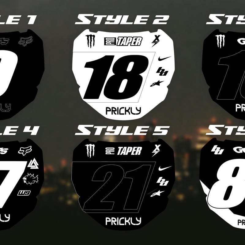 Motocutz Number Plate - Etsy