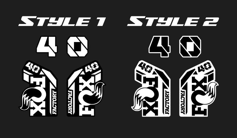 FOX 40 Fork Decals - Etsy