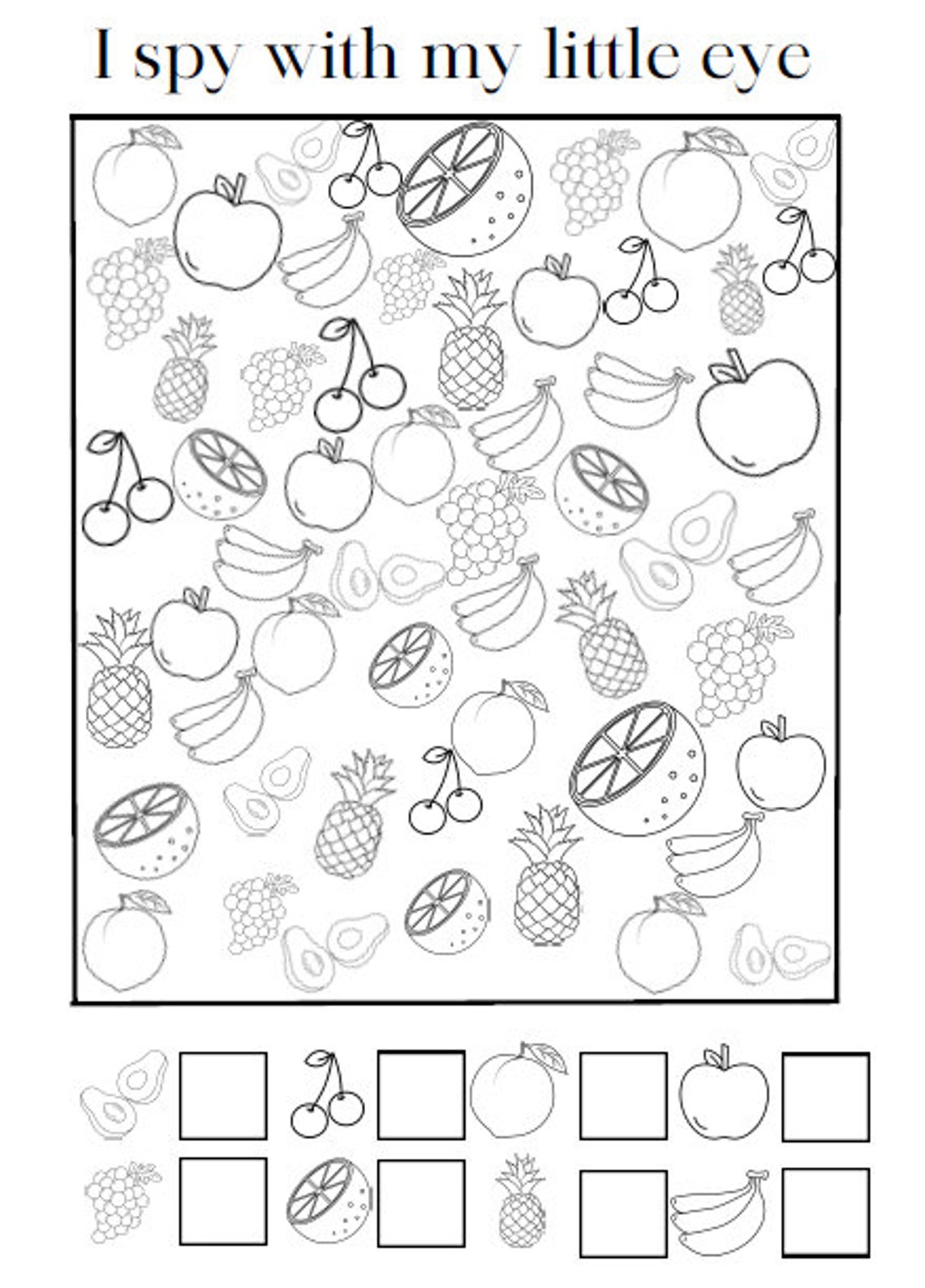 I Spy With My Little Eye - Etsy