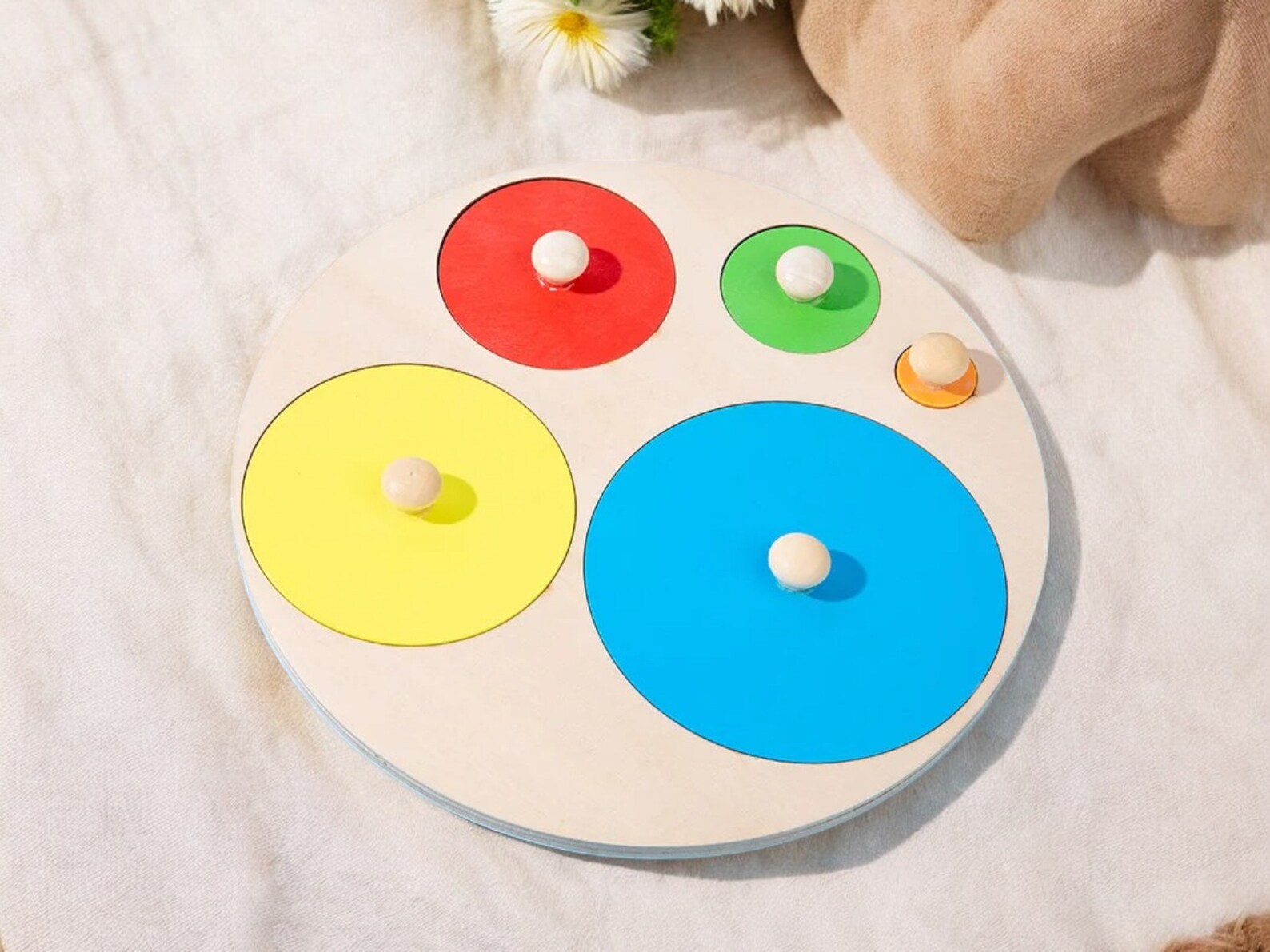 Kids Wooden Shape Sorting Toy Board - Colourful Montessori ...