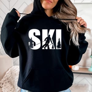 Ski Hoodie, Winter Sports Hoodie, Snowboarding Hoodie, Ski Trip Hoodie ...
