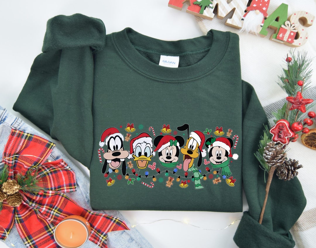 Vintage Mickey and Friends Christmas Sweatshirt, Disney Christmas ...