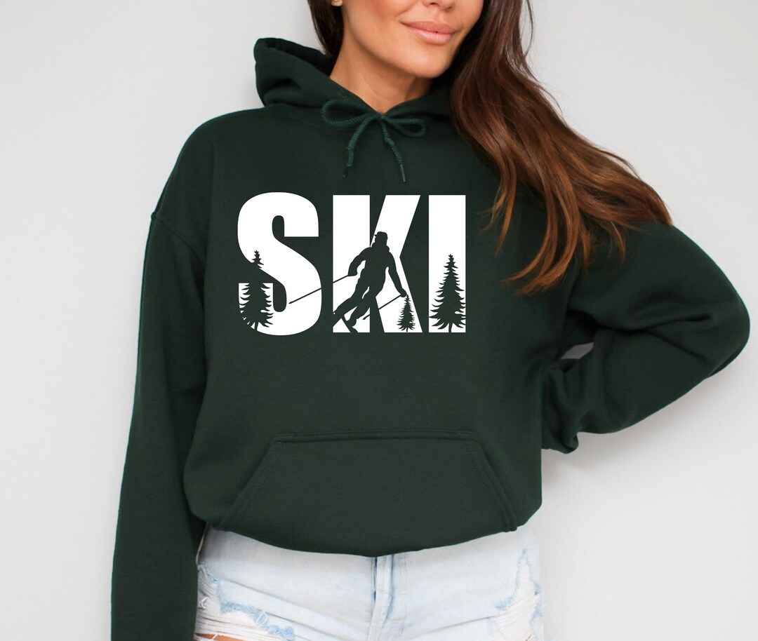 Ski Hoodie, Winter Sports Hoodie, Snowboarding Hoodie, Ski Trip Hoodie ...
