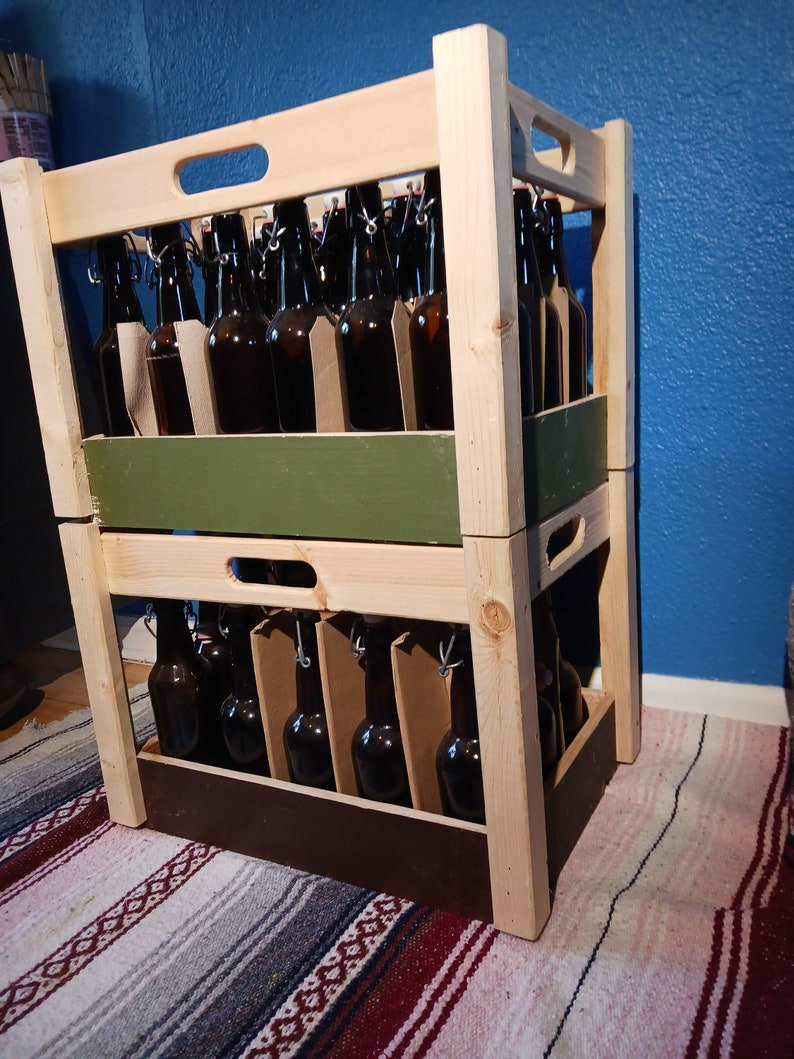 Set of 3 Beer Bottle Crates - Etsy