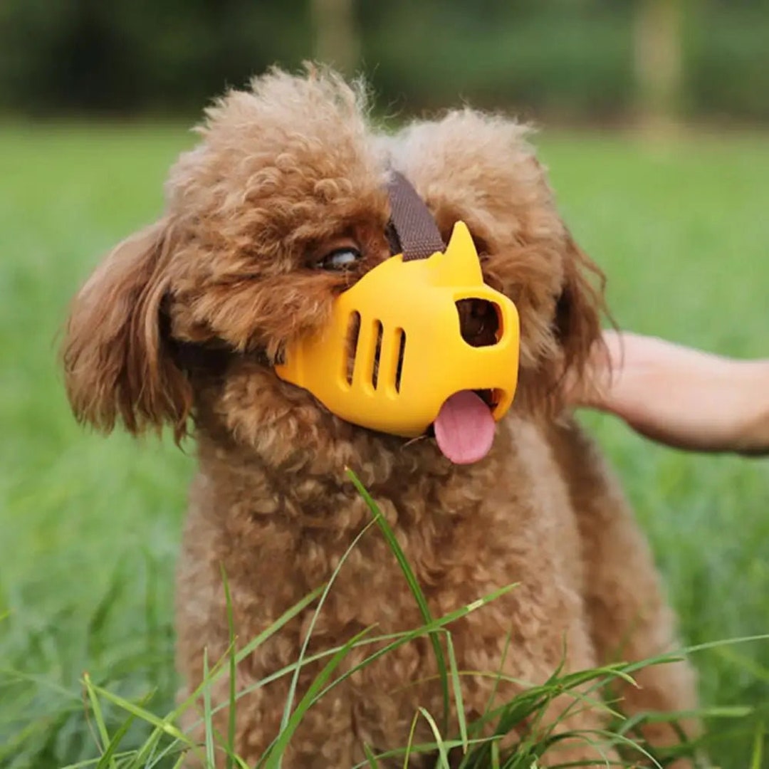 Dog Muzzle Adjustable Resizable Breathable Safe Puppy Muzzle ...