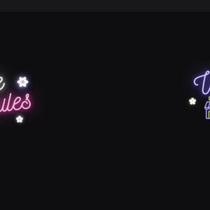 Neon Aesthetic Twitch Panels streamer Assets, Vtuber, Youtube, Kick ...