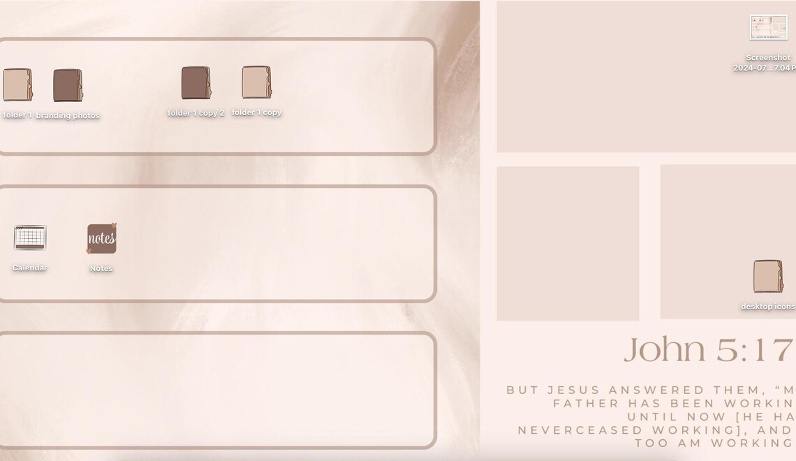 Christian Wallpaper W/ Folder Icons - Etsy