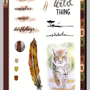 Wild Thing Stickers & Clipart for the Wild Thing Digibujo Goodnotes ...