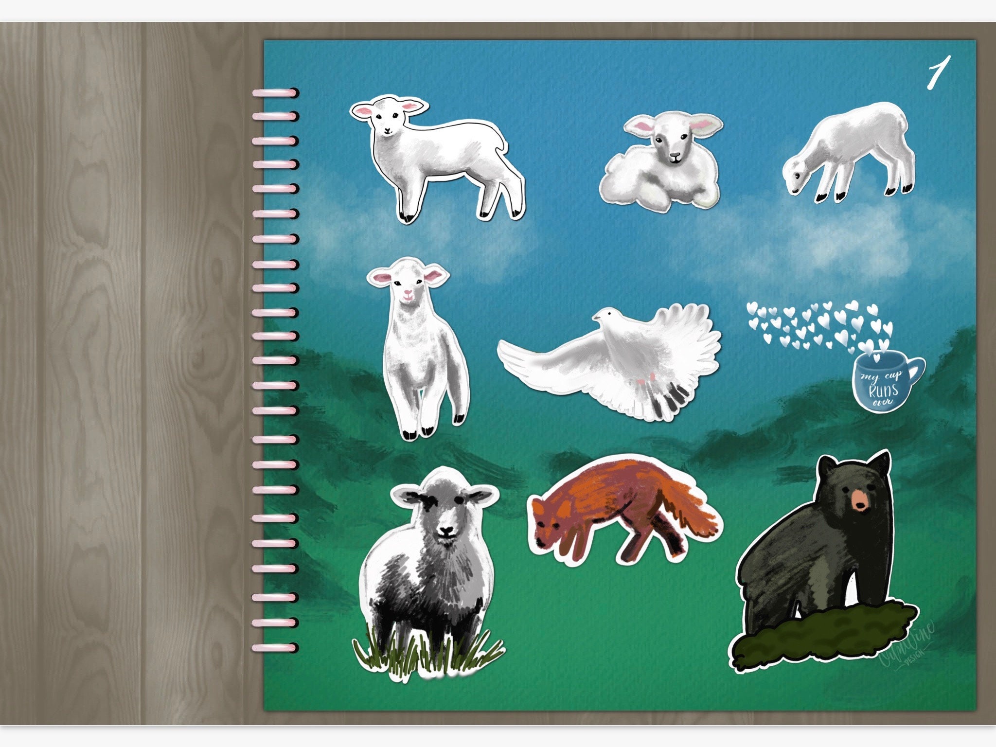 Psalm 23 Stickers for Goodnotes Planners and Digital Scrapbooks - Etsy