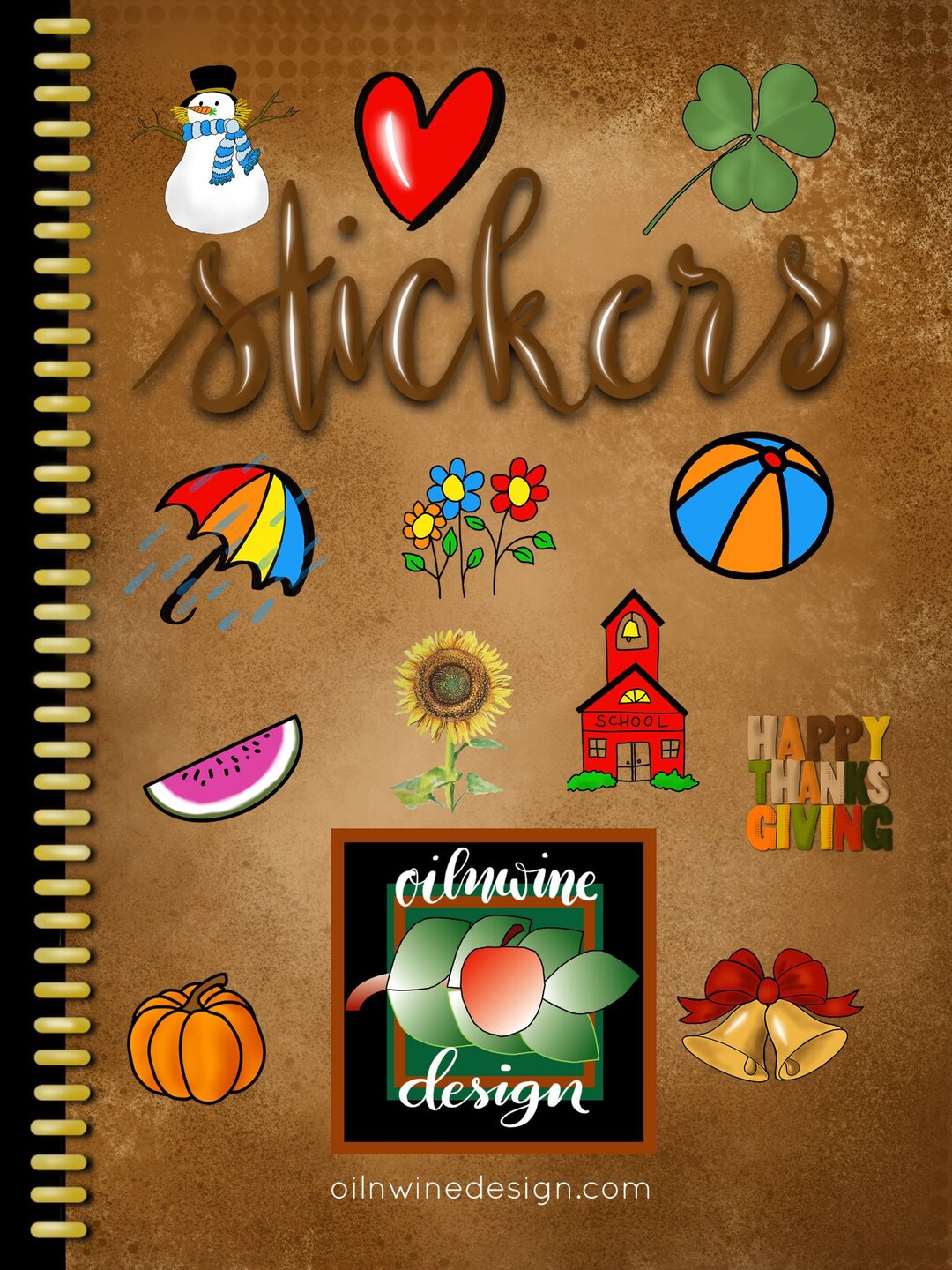 Monthly Stickers for Digital Planners in PNG Format - Etsy