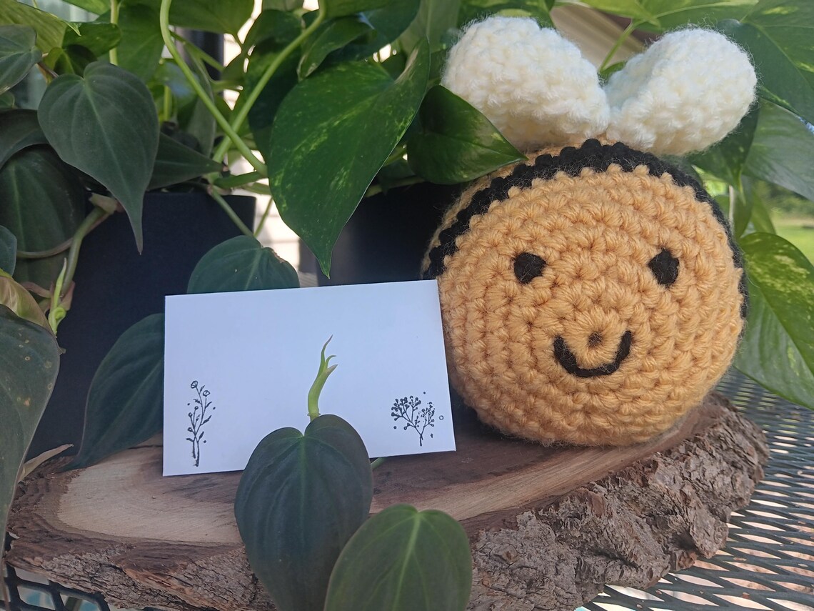 Buzzing Amigurumi Bees Free Wildflower Seeds Delightful Gift for Garden ...