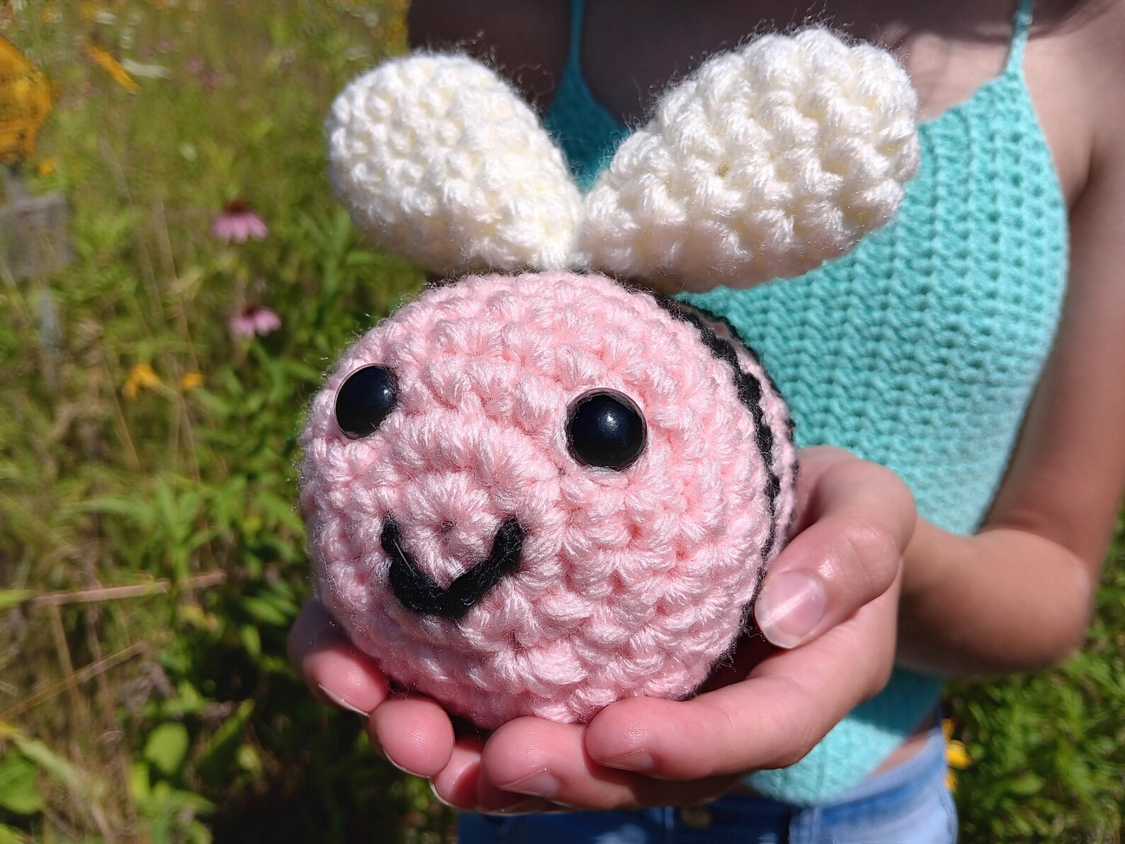 Buzzing Amigurumi Bees + Free Wildflower Seeds- Delightful Gift for ...