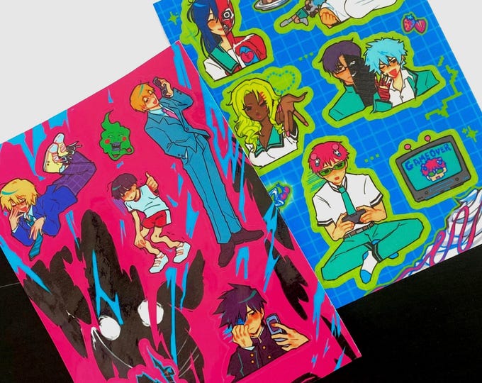 Psychics Sticker Sheets -MP100&SAIKI K- - Etsy