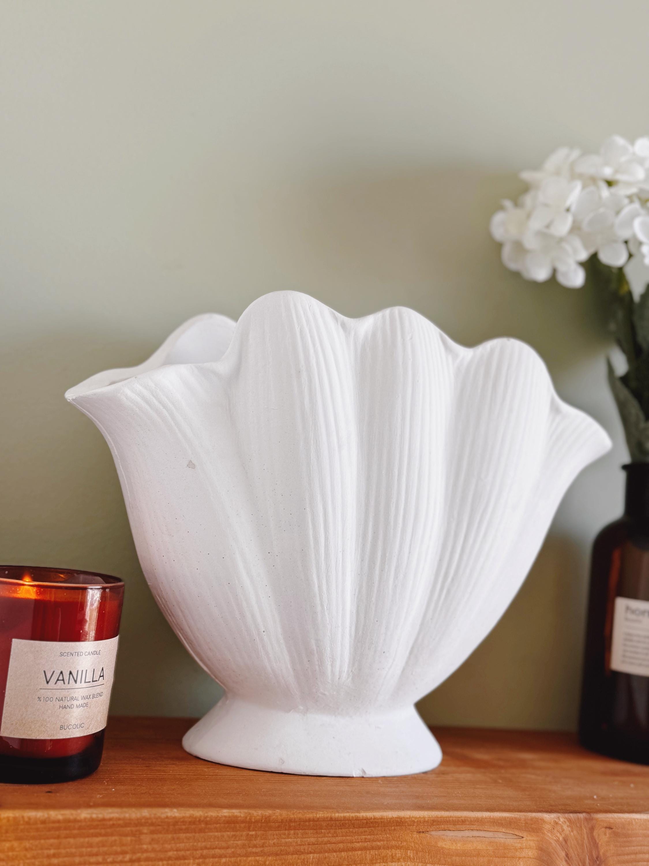 Seashell Vase Oyster Vase / Creative Shell / Ceramic Vase / Modern Arts ...