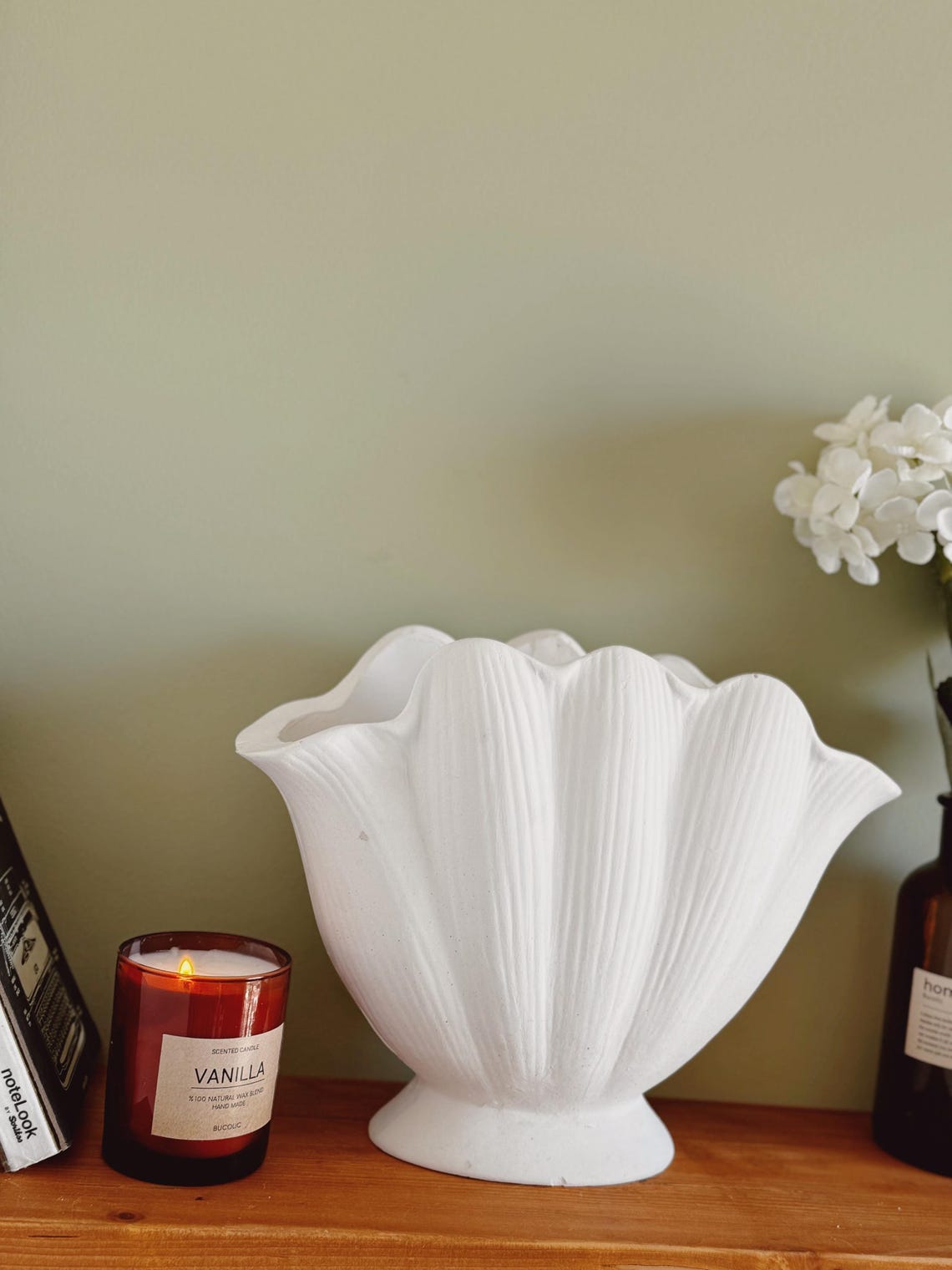 Seashell Vase Oyster Vase / Creative Shell / Ceramic Vase / Modern Arts ...